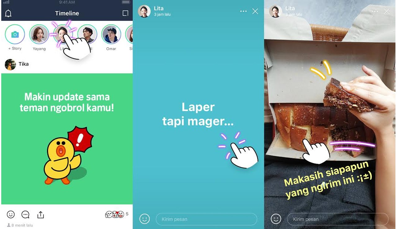 Cara Menampilkan Story Pada Aplikasi LINE | Gadgetren