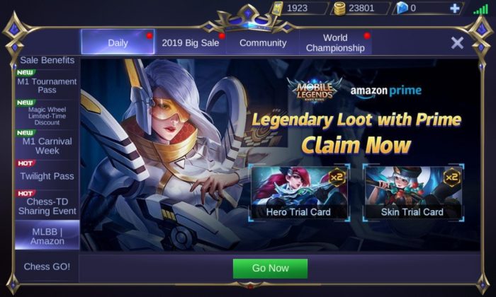 Cepetan Disikat! Amazon Prime Hadirkan Hadiah Menarik di Mobile Legends ...