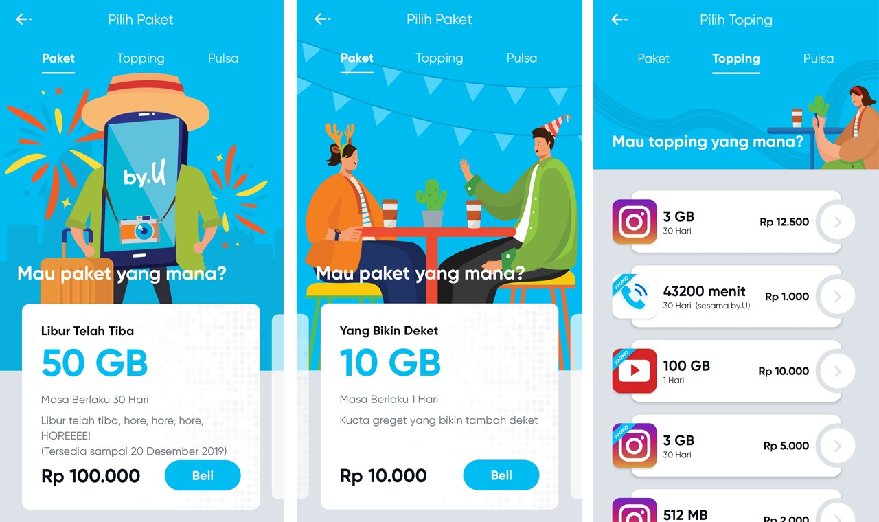 Murah! by.U Jual Paket Data 50 GB Cuma Rp 100 Ribu | Gadgetren