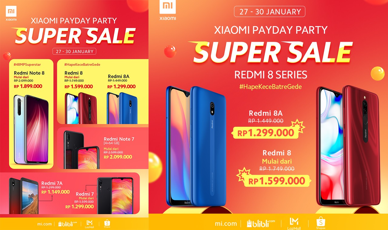 Xiaomi Gelar Payday Party Super Sale! Beri Diskon HP Rp 500 ribu Untuk Pembelian HP | Gadgetren