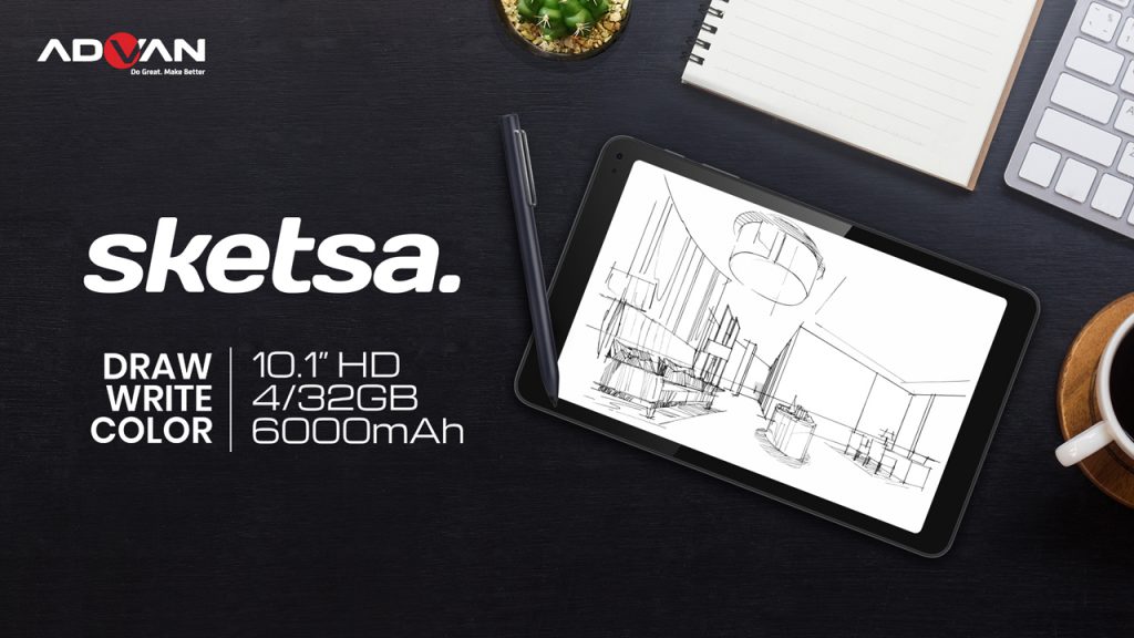 ADVAN Rilis Tab Sketsa di Indonesia! Bawa Baterai 6.000mAh dan Stylus ...