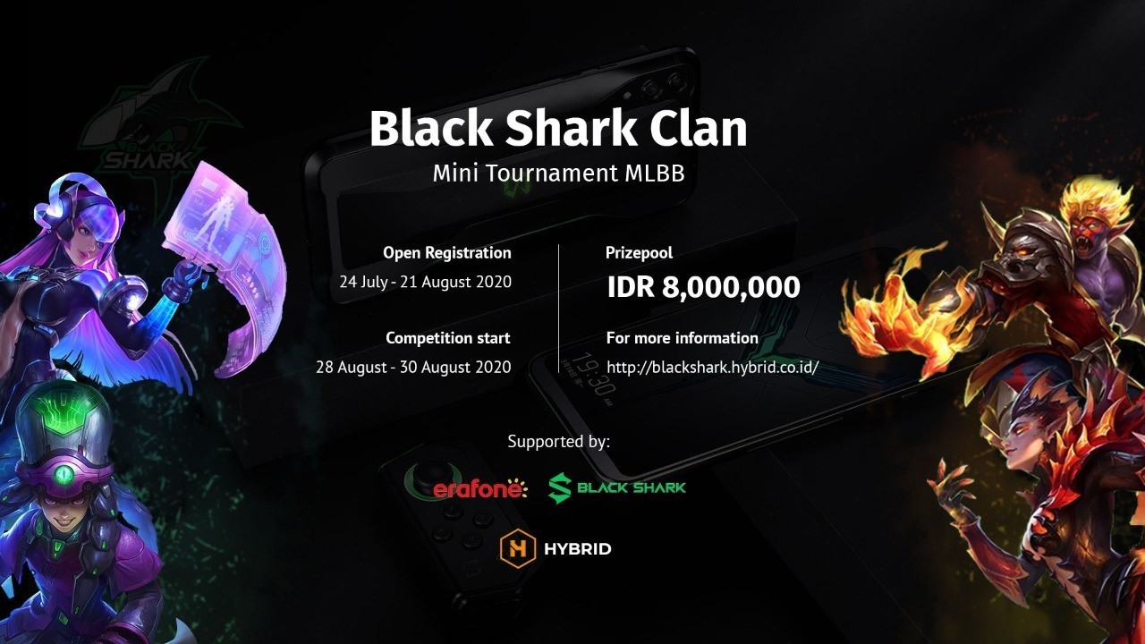 Black Shark Clan Mini Tournament MLBB Siap Digelar di Indonesia | Gadgetren