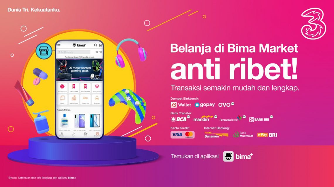 Tri Indonesia Hadir Beragam Promo dan Diskon di Bima Market