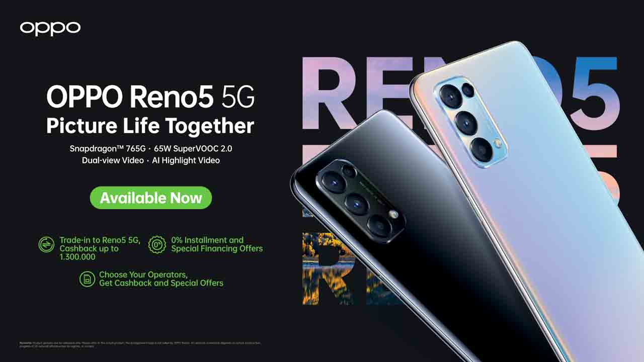 Banyak Promo Menarik! OPPO Reno5 5G Resmi Dijual Perdana di Indonesia
