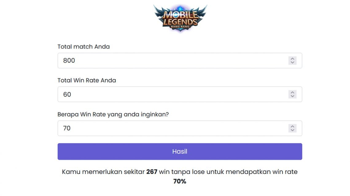 Cara Menghitung Win Rate di Mobile Legends Untuk Hero Favorit Kamu