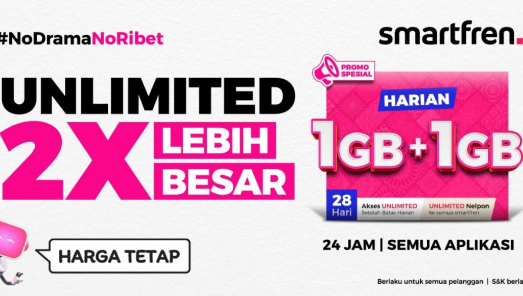 Harga Tetap Sama, Smartfren Perbarui Paket Unlimited Harian dan Kuota Non Stop