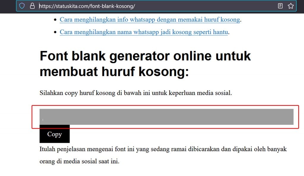 How To Make Blank Comments On Line On TikTok Facebook Or Instagram 2022 DetikApp