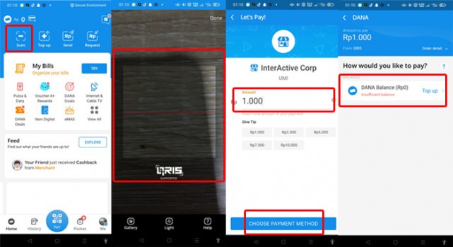 Cara Scan QRIS Untuk Pembayaran di Aplikasi GoJek, DANA, OVO, dan Shopee