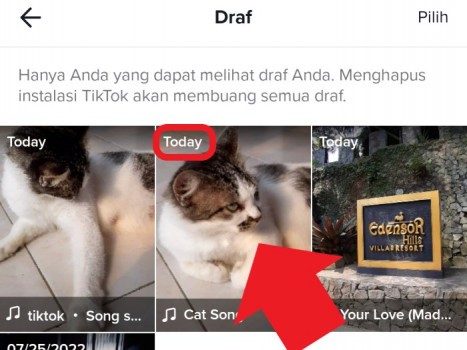 Cara Melihat dan Edit Draft Video TikTok yang Sudah Tersimpan