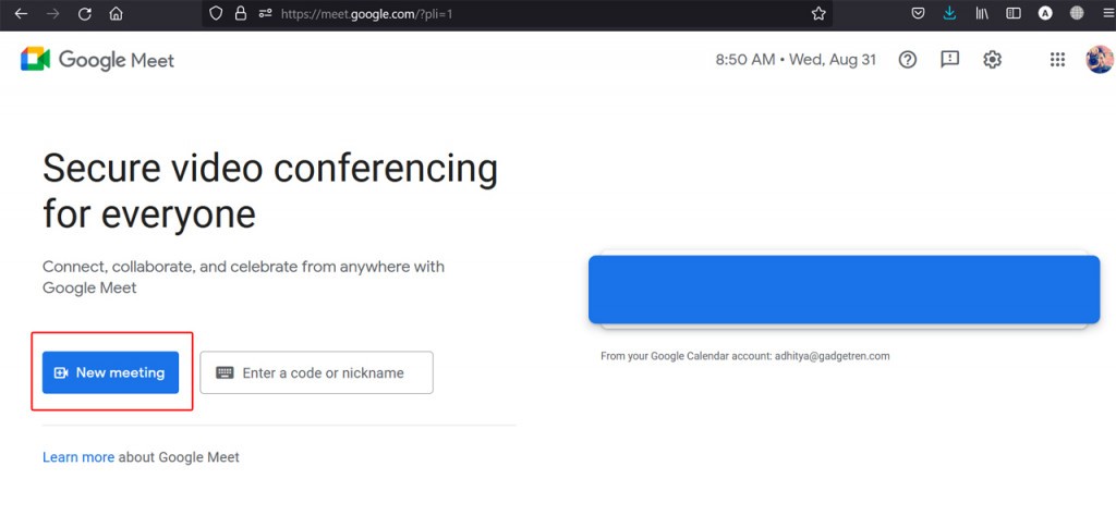 Cara Membuat Link Google Meet dan Membagikannya ke Peserta Lain