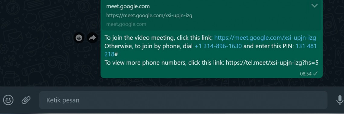 Cara Membuat Link Google Meet dan Membagikannya ke Peserta Lain