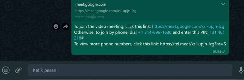 Cara Membuat Link Google Meet dan Membagikannya ke Peserta Lain