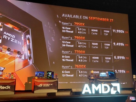AMD Rilis Prosesor Ryzen 7000 Series ke Indonesia, Ini Harga dan ...