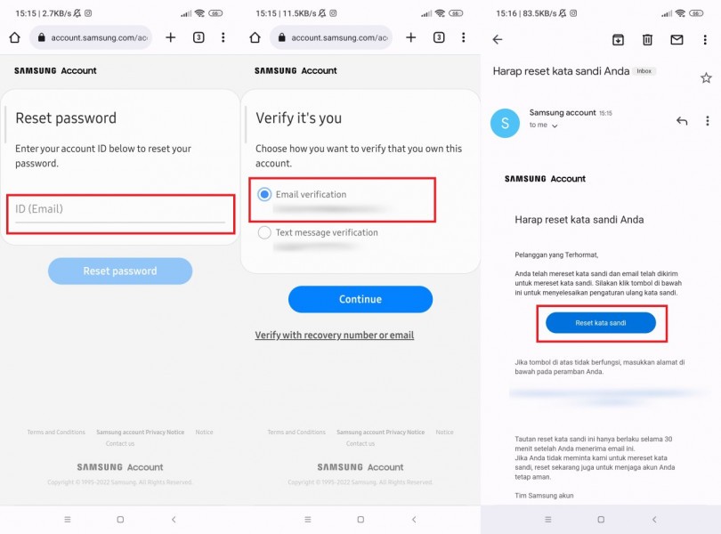Cara Mengetahui ID dan Password Samsung Account Jika Kamu Lupa