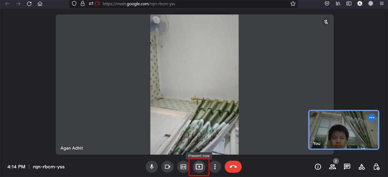 Cara Share Screen Google Meet di Handphone dan Laptop