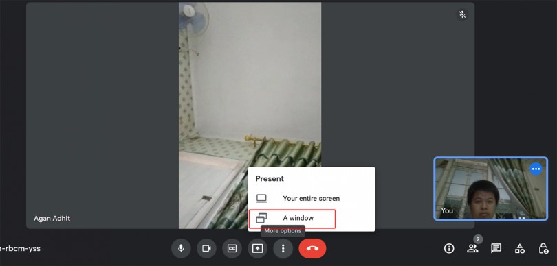 Cara Share Screen Google Meet di Handphone dan Laptop