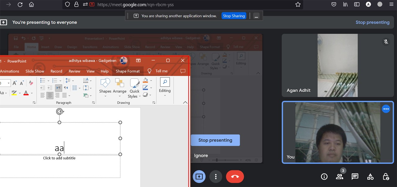 Cara Share Screen Google Meet di Handphone dan Laptop