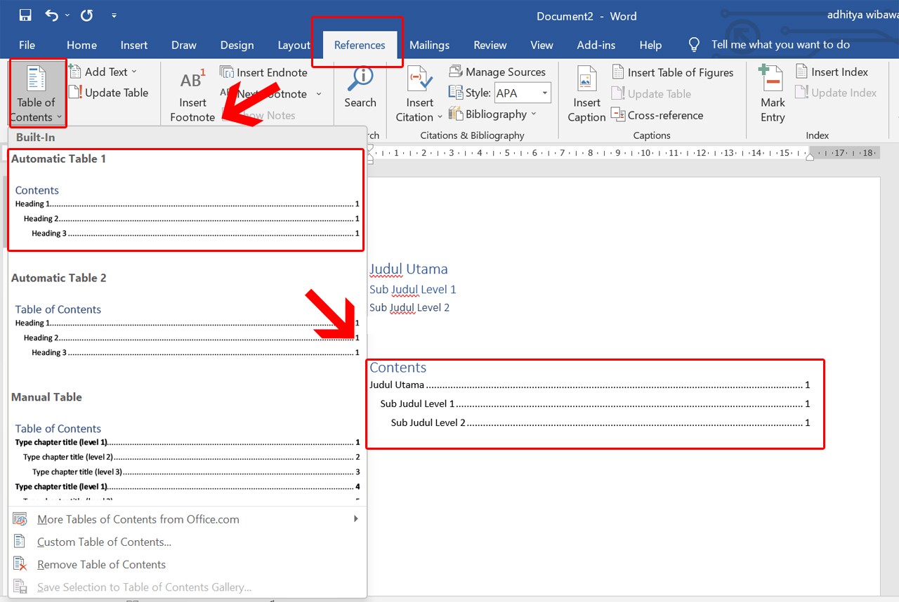 Cara Membuat Daftar Isi Otomatis di Microsoft Word Supaya Jadi Praktis