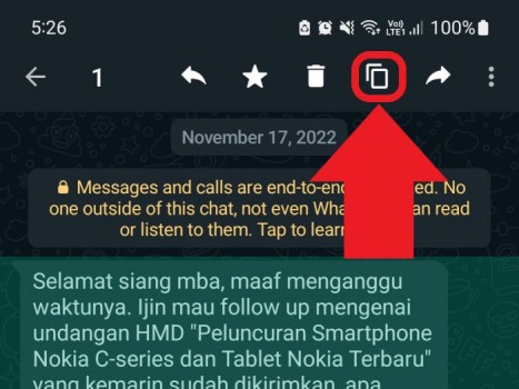 Cara Copy Paste Chat WhatsApp Untuk Salin Pesan Biar Tidak Mengetik Ulang