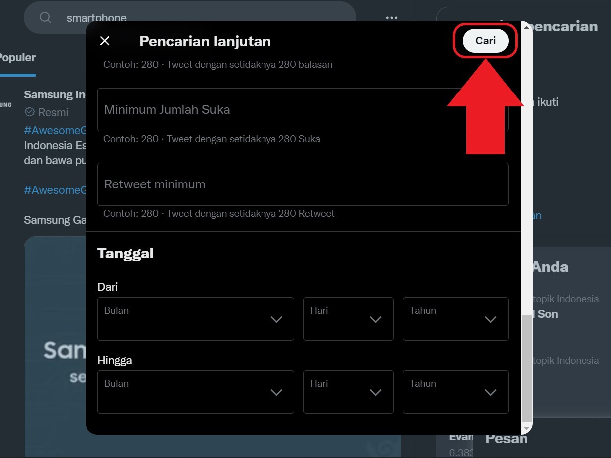 Cara Menggunakan Twitter Advanced Search Untuk Mencari Tweet Lawas