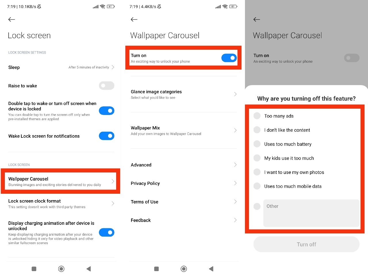 Cara Mematikan Wallpaper Carousel (Komedi Putar) di HP Xiaomi, Redmi, dan POCO