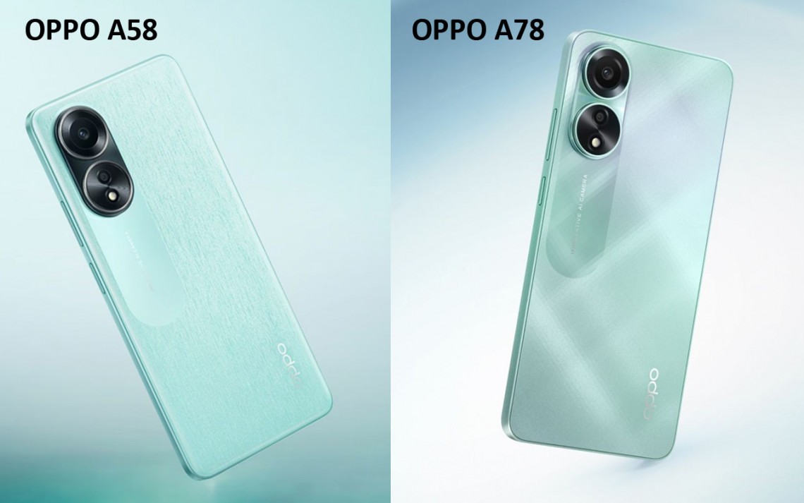 Ini Bedanya OPPO A58 NFC Vs OPPO A78 – Menarik yang Mana?