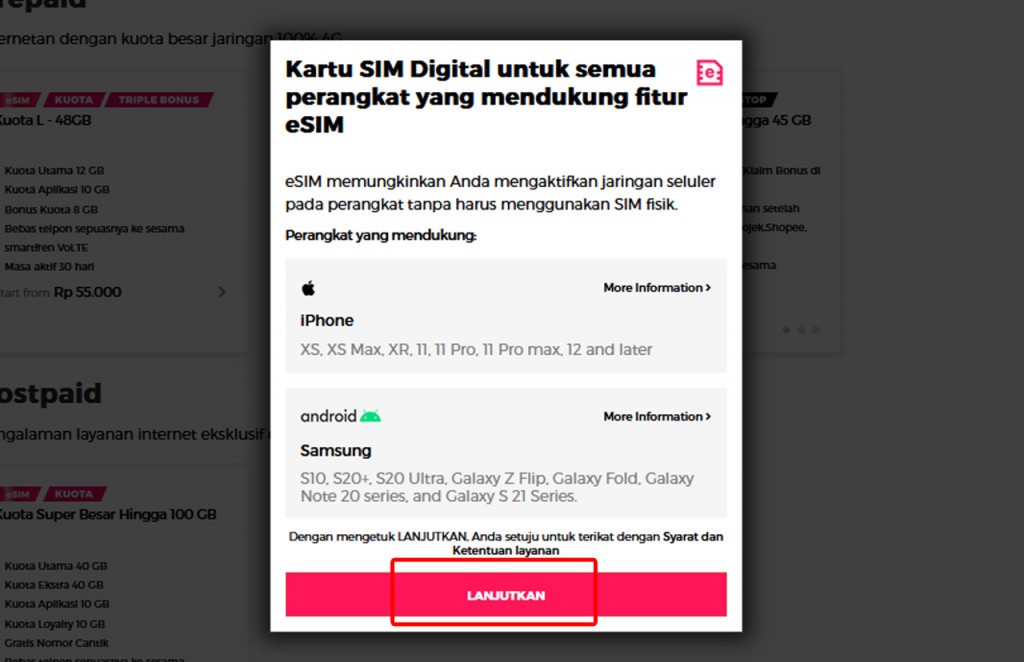 Cara Beli eSIM Smartfren Secara Online dan Lewat Galeri