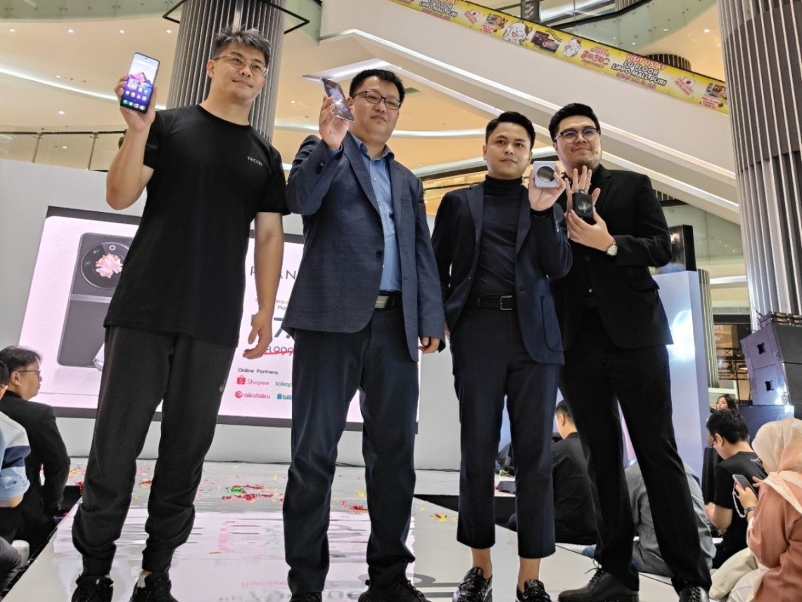 Ponsel Lipat TECNO PHANTOM V FLIP 5G Resmi Rilis di Indonesia, Harganya ...