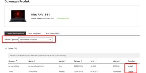 Cara Download Driver Laptop Acer Sesuai Model Secara Resmi