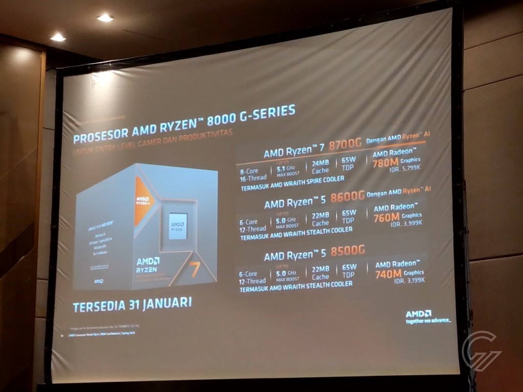 Prosesor AMD Ryzen 8000G Series dan Ryzen 5000 Series Resmi Dipamerkan di Indonesia