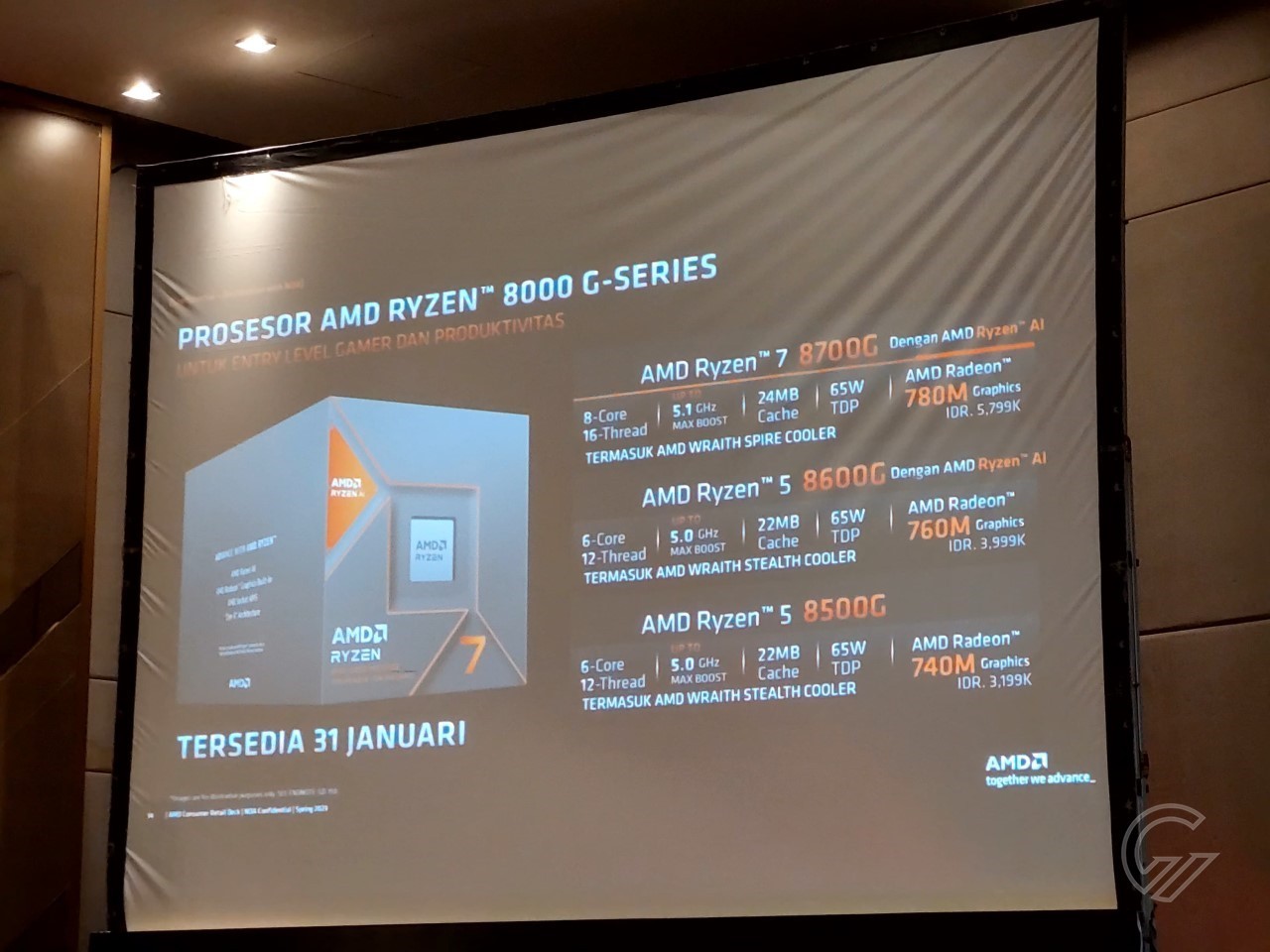 Prosesor AMD Ryzen 8000G Series dan Ryzen 5000 Series Resmi Dipamerkan di Indonesia