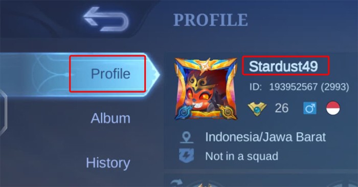 Cara Ganti Nama ID Mobile Legends dengan Rename Card