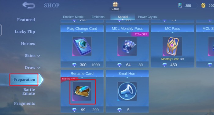 Cara Ganti Nama ID Mobile Legends dengan Rename Card