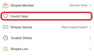 Cara Melihat Produk Favorit di Shopee Melalui HP dan Web