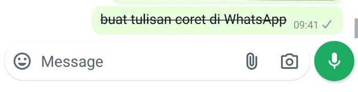 Cara Buat Tulisan Coret, Miring, dan Tebal di WhatsApp
