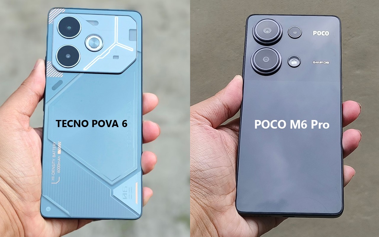 Perbedaan TECNO POVA 6 Vs POCO M6 Pro, Sangat Bersaing!