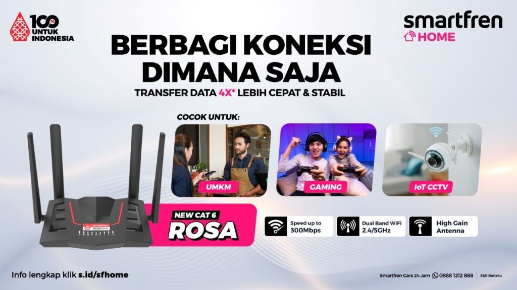 Router Sahabat (ROSA) Edisi 4G CAT6 dari Smartfren Resmi Diluncurkan