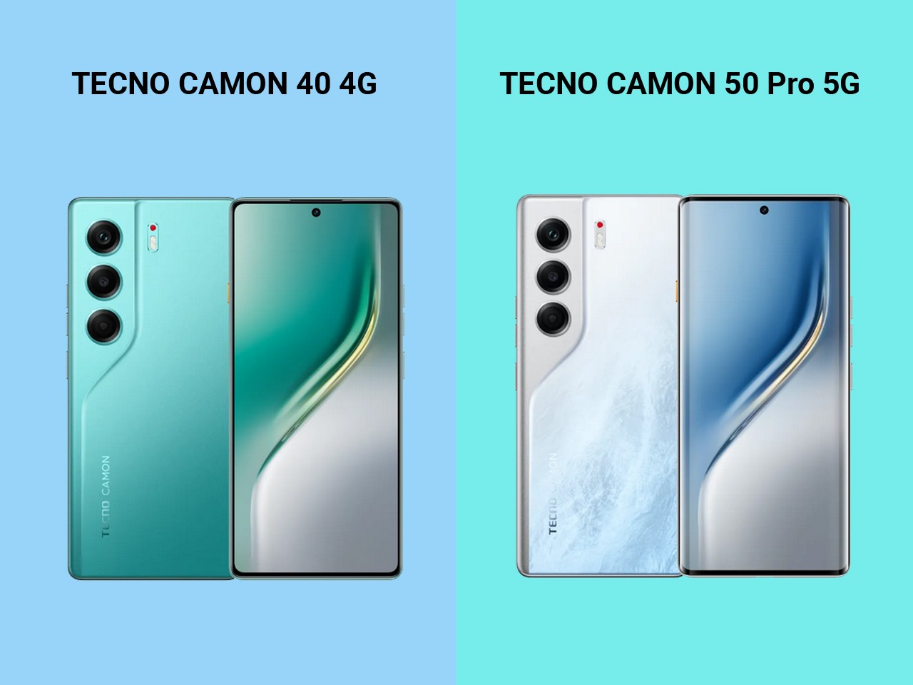 TECNO CAMON 40 4G Vs CAMON 40 Pro 5G – Perbedaan Spesifikasi dan Fitur