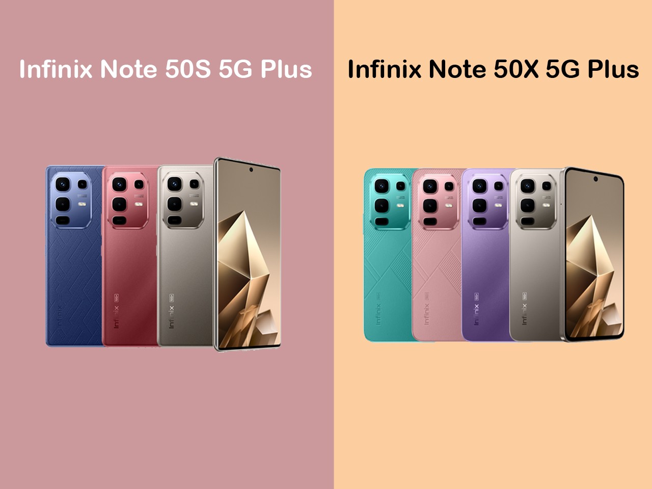 Infinix Note 50S 5G Plus Vs Infinix Note 50X 5G Plus – Perbedaan Spesifikasi dan Fitur