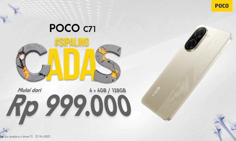 POCO C71 Rilis di Indonesia, Spesifikasi dan Harga Sangat Menarik!