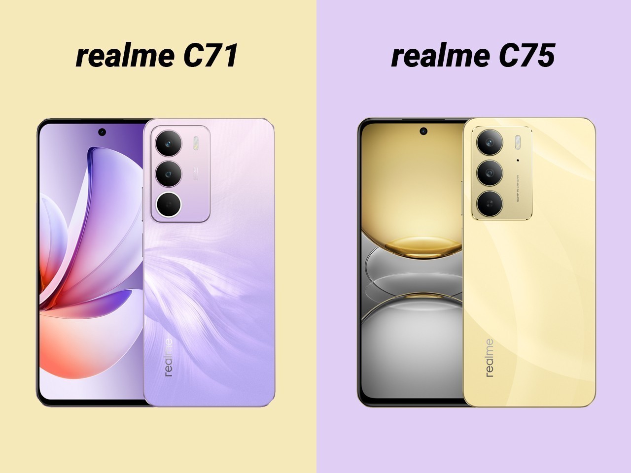 realme C71 Vs realme C75 – Perbandingan Spesifikasi dan Fitur