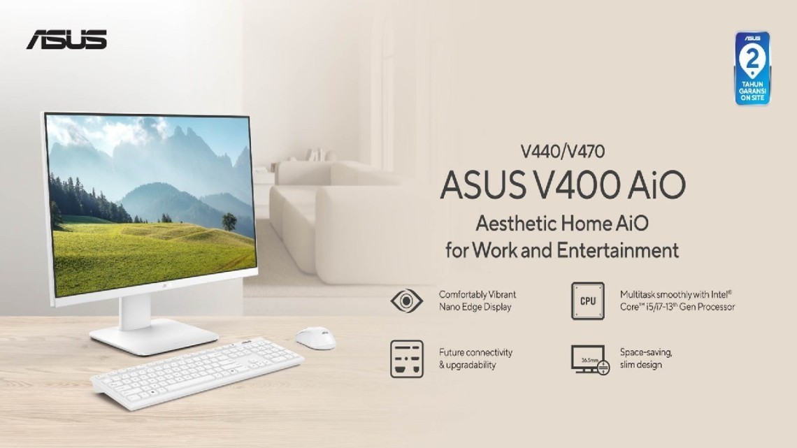 ASUS All-in-One PC V470 Series Diperkenalkan, Hadir Dengan Layar yang Luas!