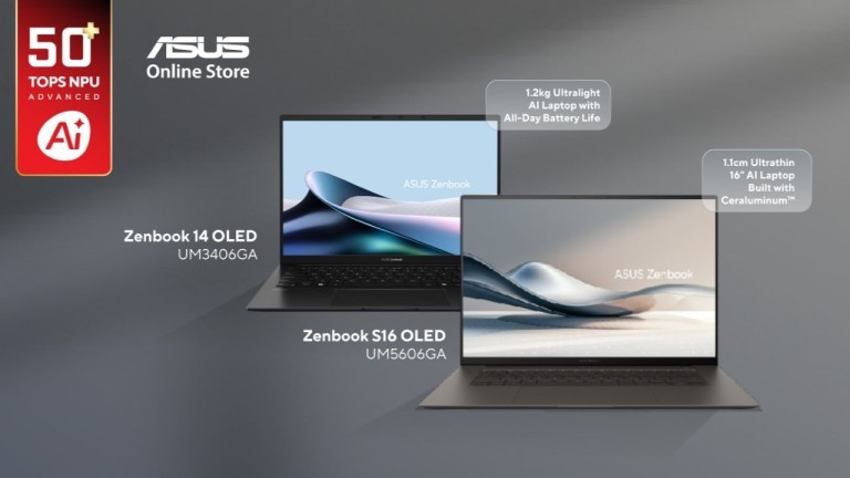 ASUS Buka Pre-Order Laptop Next-Gen AI Zenbook S16 OLED dan 14 OLED
