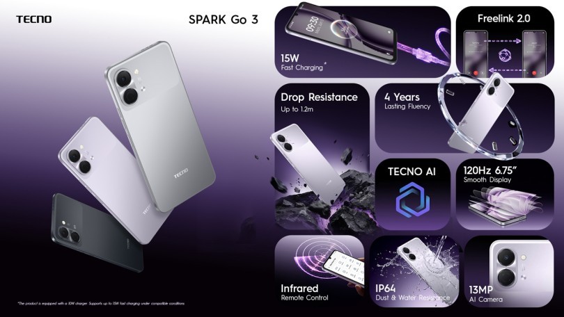 Cuma Rp1 Jutaan, TECNO SPARK Go 3 Resmi Dirilis di Indonesia