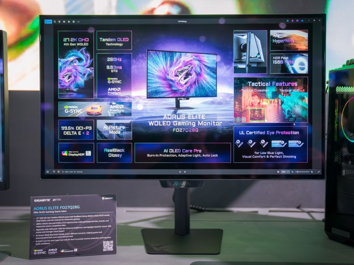 GIGABYTE Perkenalkan Lini Monitor AORUS ELITE Series di Computex 2026 ...